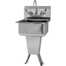 Sani-Lav® 521FL-0.5 Floor Mount Sink With Faucet, Low-Flow 0.5 GPM ...