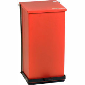 Detecto® Red Baked Epoxy Steel Step-On Can, 48 Quart — Keller-Heartt