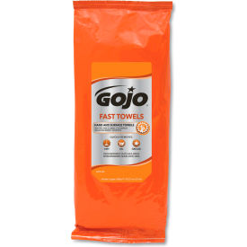 Gojo® Fast Wipes Hand Cleaning Towels, White 60 Wipes/Pack, 6 Packs/Ca ...