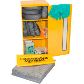 Wall Mount Spill Containment Cabinet, Large, 12"W x 14"D x 28"H, Unive ...