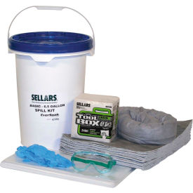 EverSoak® General Purpose 6.5 Gallon Pail Spill Kit, 6.5 Gallon Capaci ...