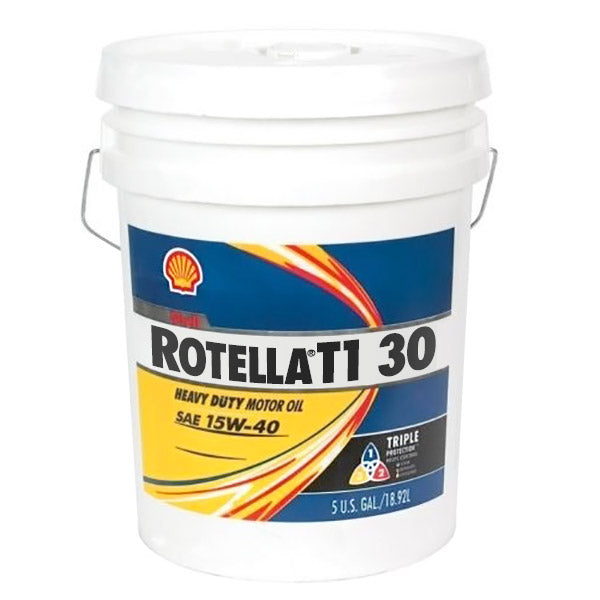 Shell Rotella T1 30 (CF/CF-2) Heavy Duty Diesel Engine Oil - 5 Gallons ...
